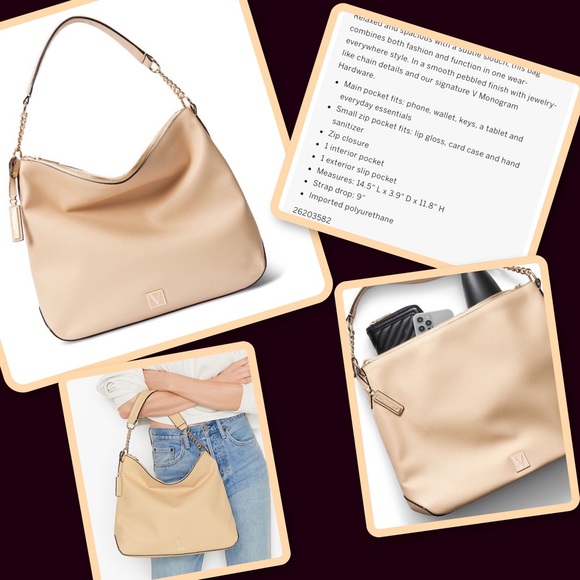 Victoria's Secret | Bags | Curve Bag Victorias Secret Satchel Slouch ...